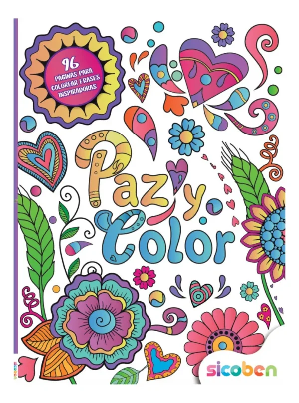 LIBRO DE COLOREAR – MANDALAS PAZ Y AMOR – EHIKU DISTRIBUCIONES